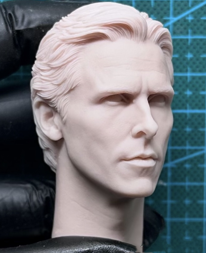 Christian Bale Batman – 1/6 Scale Unpainted Action Figure Head Sculpt ...