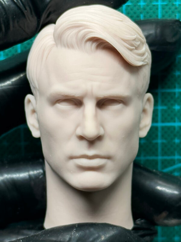Captain America – 1/6 Scale Unpainted Action Figure Head Sculpt – TDRH ...
