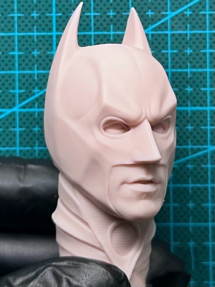 Christian Bale Batman – 1/6 Scale Unpainted Action Figure Head Sculpt ...