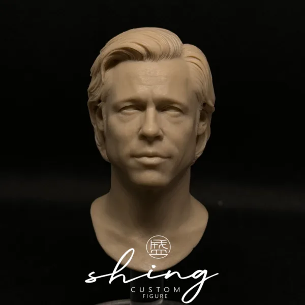 Brad Pitt – 1/6 Scale Unpainted Action Figure Head Sculpt – TDRH Studio