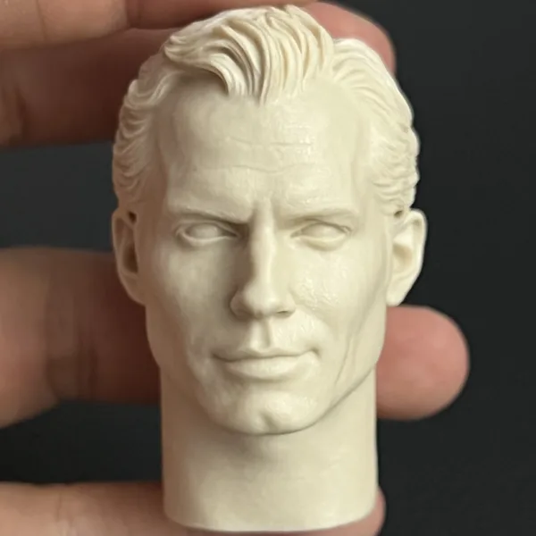 Henry Cavill Superman – 1/6 Scale Unpainted Action Figure Head Sculpt ...